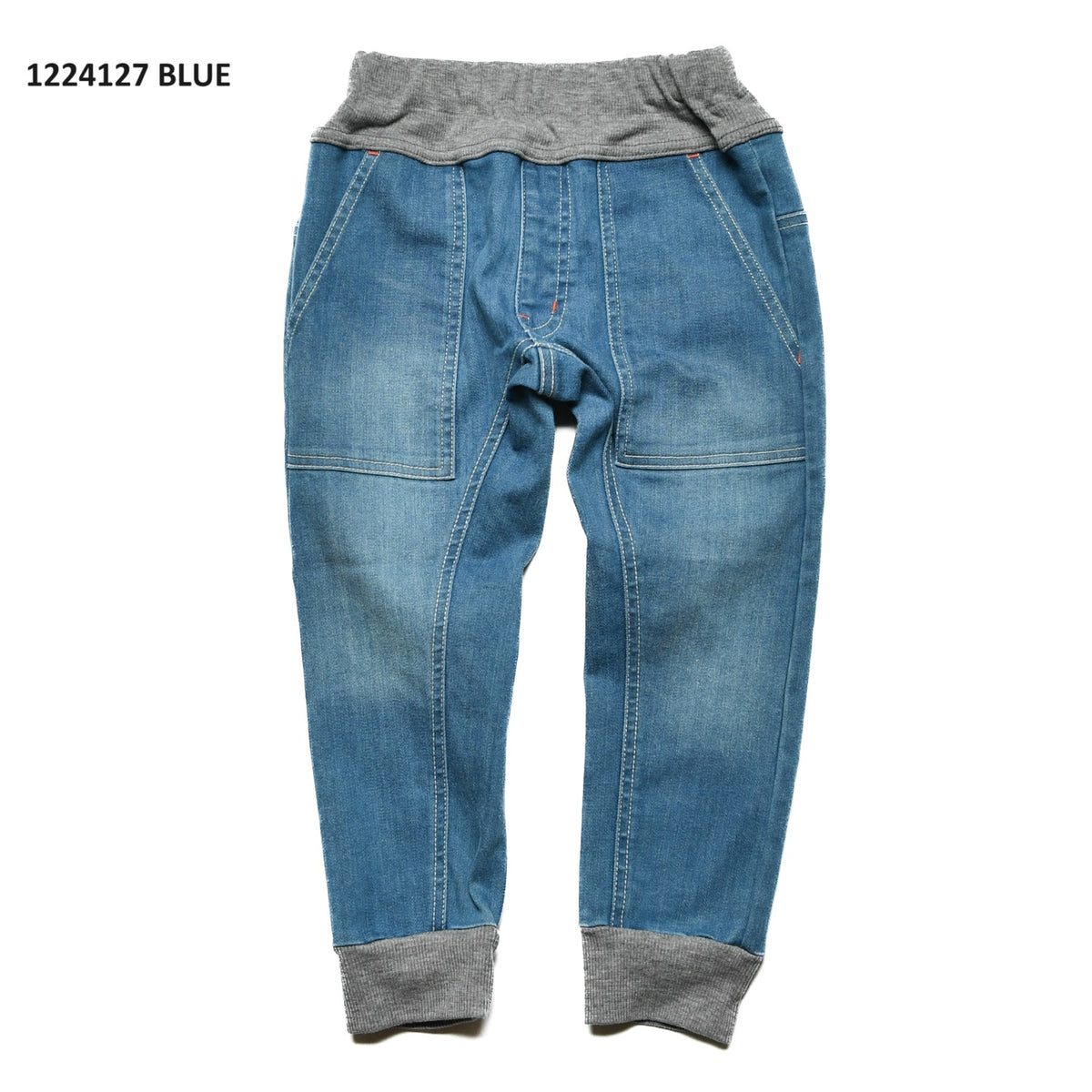 【130~150】★オフィシャルチーム★カットデニムジョガーパンツ（1224127j） – NEEDLEWORK